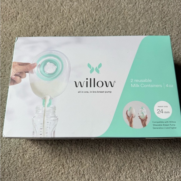 Willow | Other | Willow Reusable 24mm Milk Containers Pack Of 2 Sealed ...